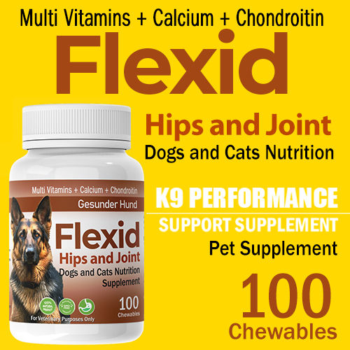 FLEXID Dog and Cats HIps and Joint Multivitamins/ Aids in Hip Dysplasia ...