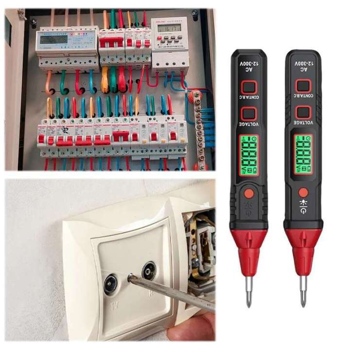 Digital Phase Sequence Measuring Pen AC 12V-300V NCV Detector ...