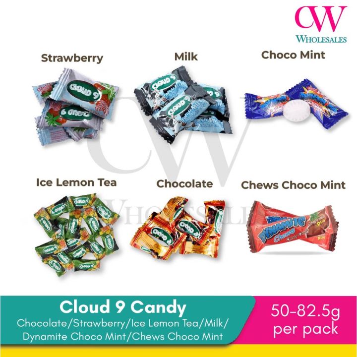 Cloud 9 Gula-gula Dynamite 50-82g – Perisa Strawberi, Coklat, Ais Lemon ...