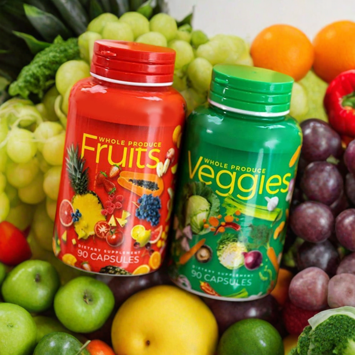 Vitamins for Fruit and vegetable capsules to promote digestion and ...