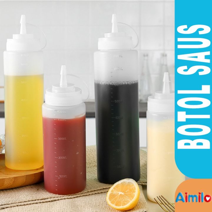 Aimilo Botol Saus Saos Plastik Botol Sauce Mayonaise Kecap Cuka ...