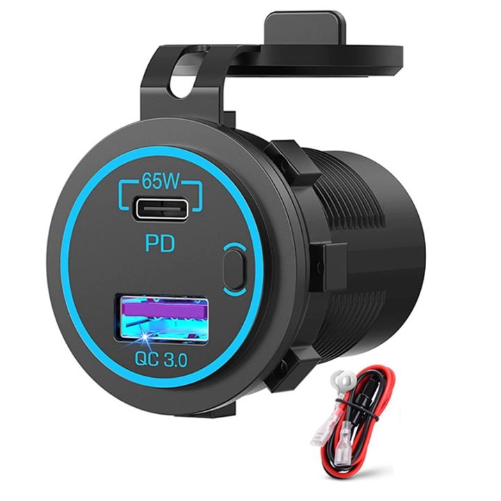 USB Outlet for Laptop USB C Car Charger Socket 65W PD 12V Black for Car ... USB Outlet for Laptop USB C Car Charger Socket 65W PD 12V Black for Car ...