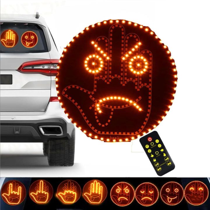 Road Mate Hand LED Signal，Middle Led Finger Lights with Remote Control ...