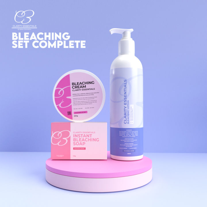 Bleaching Set Complete - Lotion, Scrub and Soap | Clarity Essentials ...