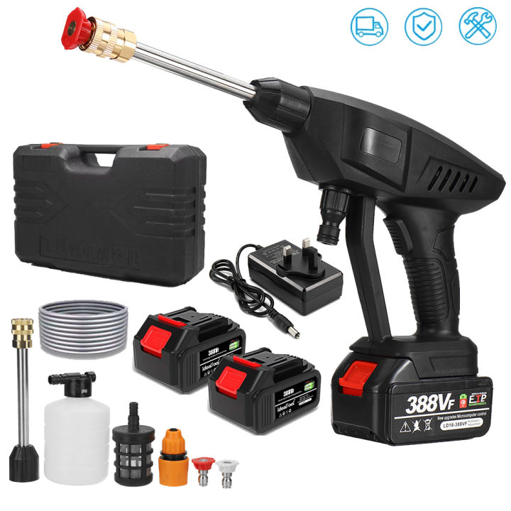 Cordless Water Jet Portable High Pressure Machine Spray Cleaner Garden ...