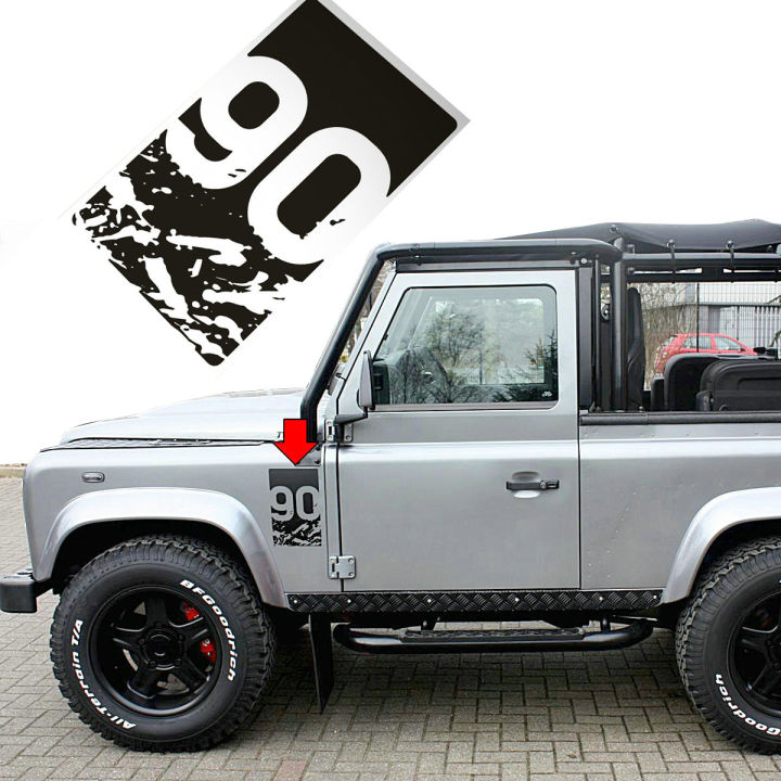 Front Engine Hood Side Wing Fender Decal Letter Vinyl Graphics For Land ...