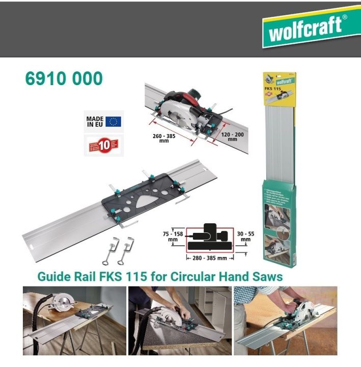Wolfcraft FKS 115cm Guide Rail for Circular Hand Saws | Lazada