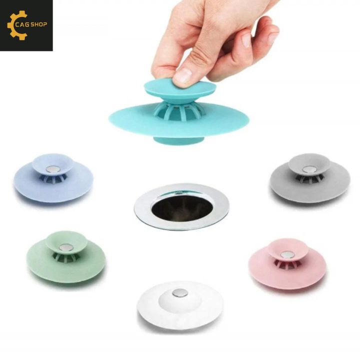 CAG Shop Rubber Kitchen Basin Stopper Sink Bathroom Silicone Floor Drain Hair Stopper Bathtub ...