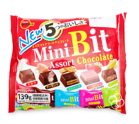 Bourbon Mini Bit Assorted Chocolate Pack 134g | Lazada PH