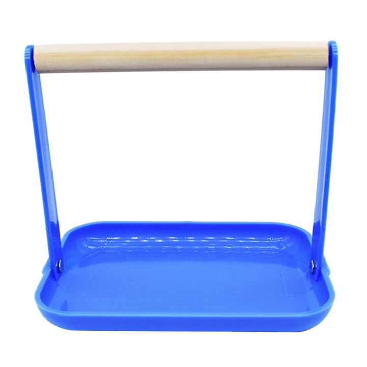 Bird Training Stand Portable Tabletop Parrot Natural Wood Perch with ...