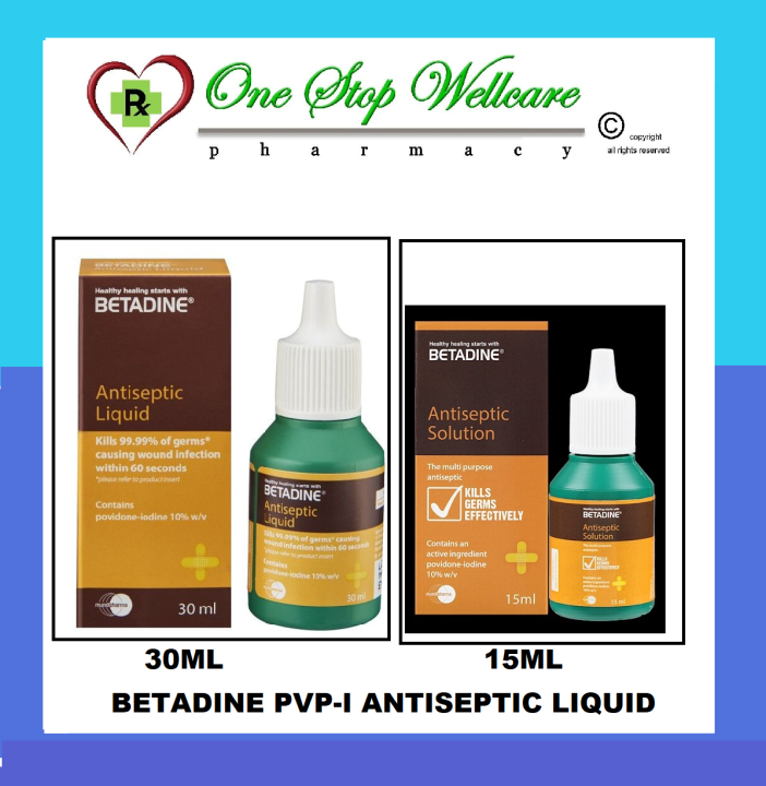 BETADINE PVP-I ANTISEPTIC LIQUID 15ML / 30ML (EXP:03/2026) | Lazada