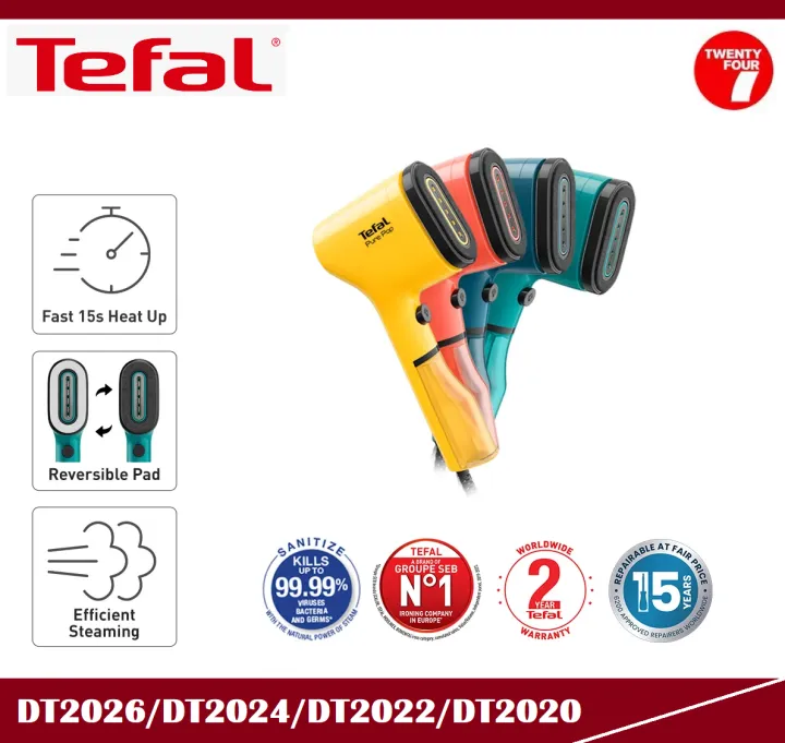 TEFAL Pure Pop Handheld Garment Steamer DT2020G0/ DT2022G0/ DT2024G0 ...