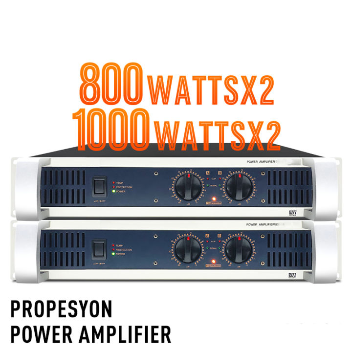 Power Amplifiers With 8 Ohm 1000 Watts 800 Watts X2 2 Channel H ...