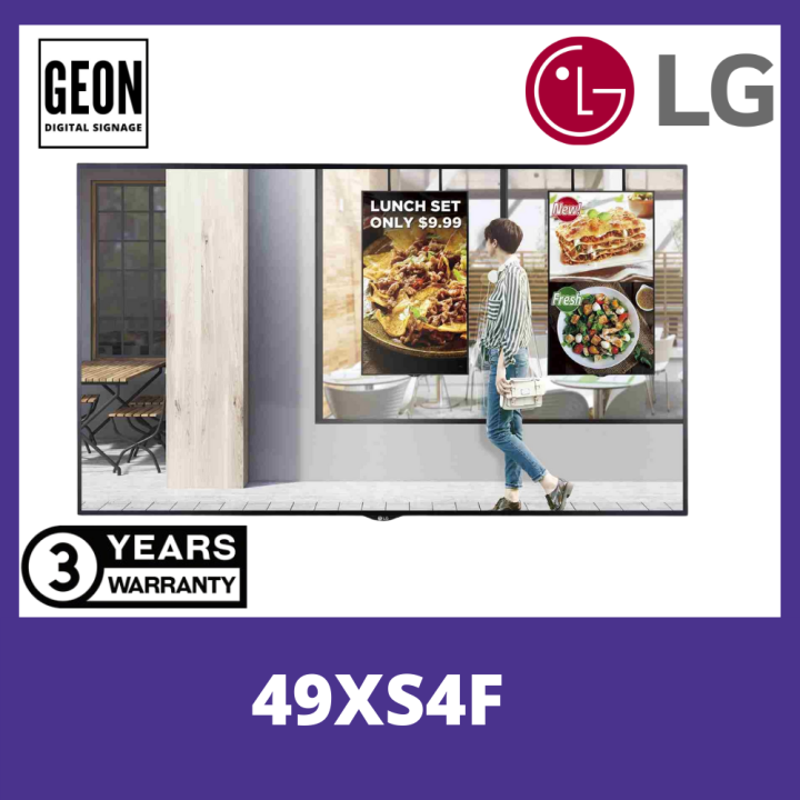LG 49" inch 49XS4F Window Facing Display Smart Board | Lazada