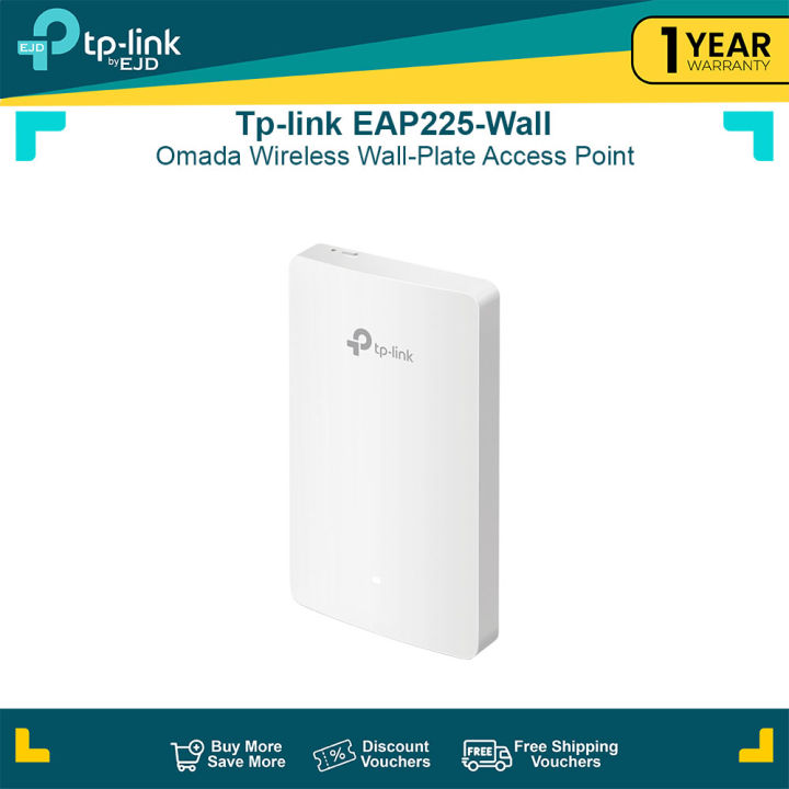 tp-link EAP225-Wall Omada Wireless Wall-Plate Access Point | Omada ...