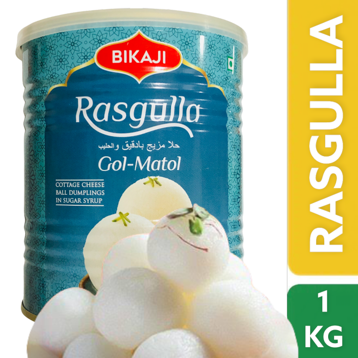 Rasgulla Tin - 1kg ขายส่ง (BIKAJI) นมผสมชีสในน้ำเชื่อม 🇮🇳. | Lazada.co.th