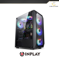 Inplay Meteor 30 PC Case | GAMING CASE (Black / White) | Compatible ...