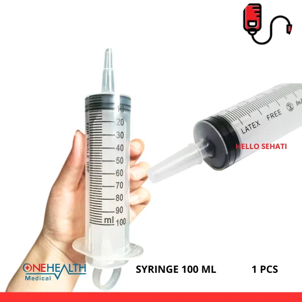 Spuit Jarum Suntikan 100 ML Cattip Onehealth Syringe Irrigation Syringe ...
