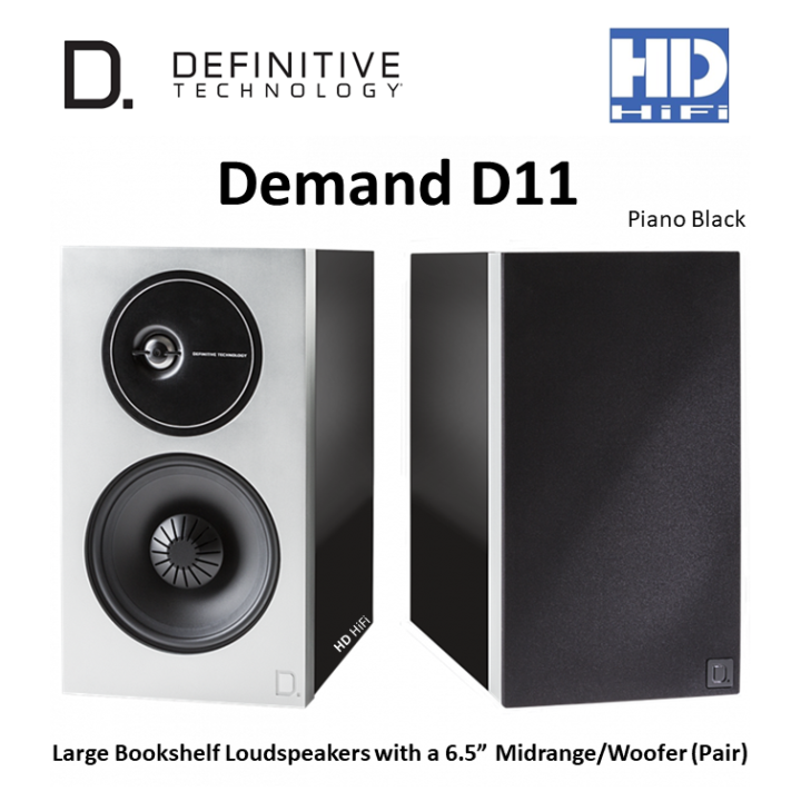 Definitive Technology Demand D11 Bookshelf speakers (Piano Black ...