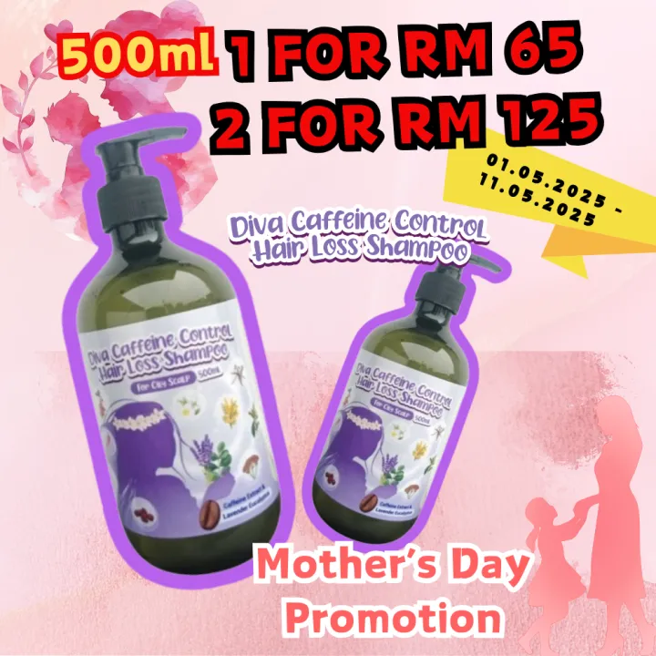 DIVA CAFFEINE CONTROL HAIR LOSS SHAMPOO 500ML | Lazada