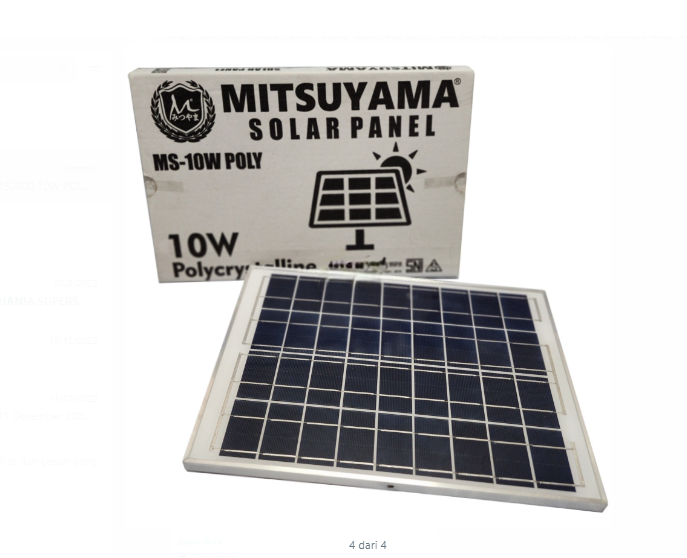 Solar Cell Panel Surya Poly Watt peak Mitsuyama 10 sd 20 watt | Lazada ...