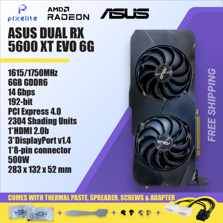 【COD】 Used Sapphire RX 5500 XT 5600 5700 6600 8G 8GB GDDDR6 AMD Graphic ...