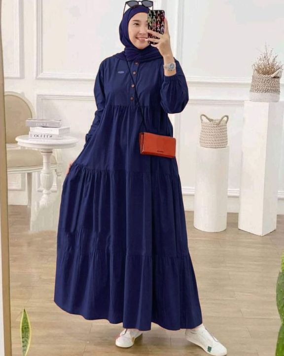 Best Seller Kirania Dress Bahan Rayon Premium Tebal / Dress Kekinian ...