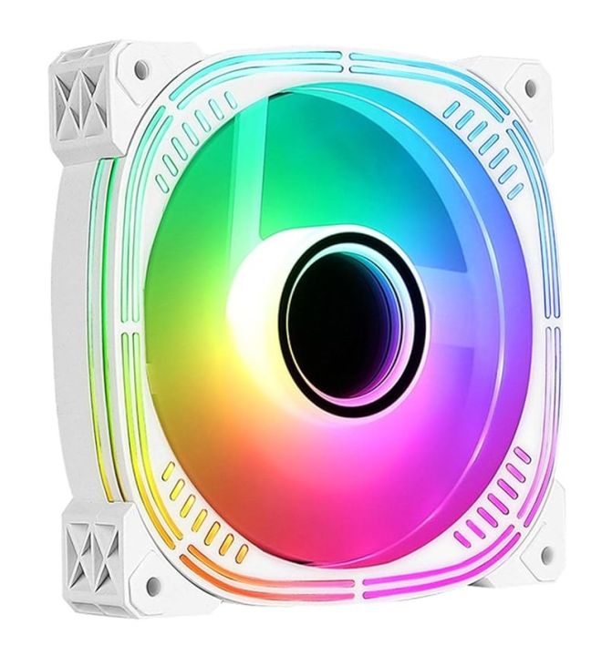 120mm Computer Case Fan with RGB Light Aperture Silent Cooling Fan ...