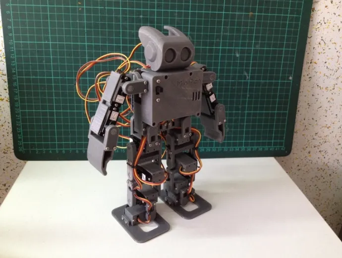 3D model of biped robot STM32-arduino single chip microcomputer ...