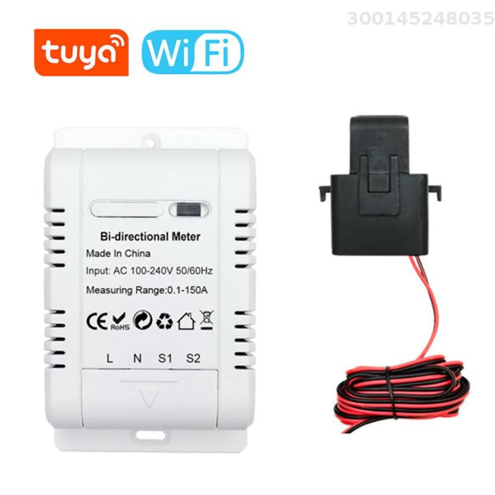 Tuya Intelligent Bidirectional Single-phase Energy Meter Solar PV ...