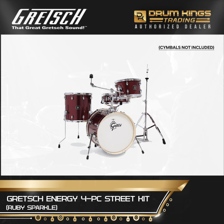 Gretsch Energy 4-Piece Drum Set with Hardware (No Cymbals Included ...