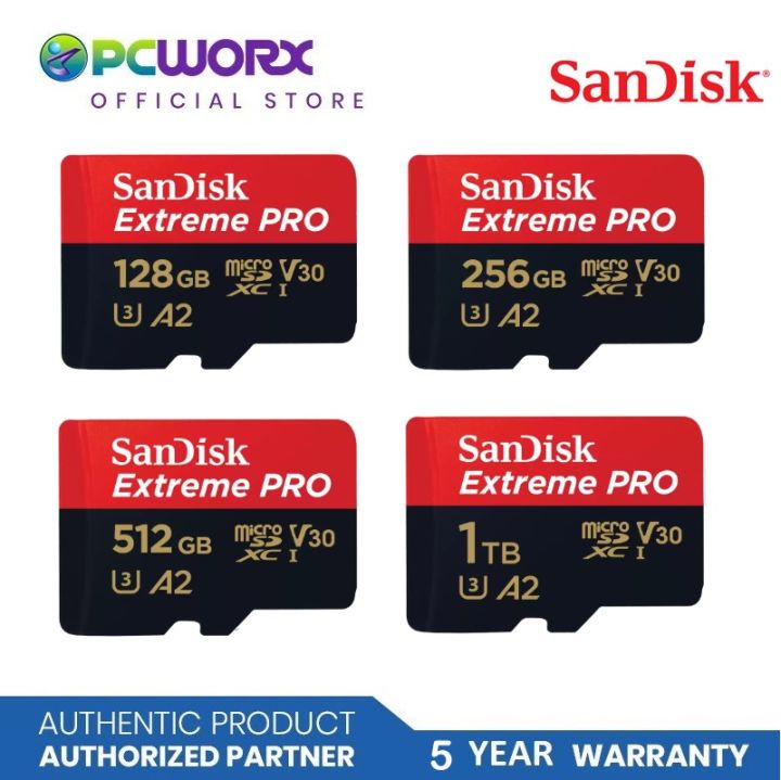 SanDisk SDSQXCD 128GB | 256GB | 512GB | 1TB Extreme Pro Micro SD 200MB ...
