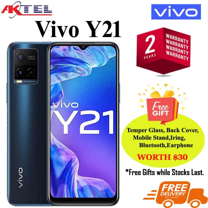 Vivo Y21 [4GB-64GB] 5000mAh + 18W Fast Charge/ AI Rear Camera System/ 8 ...