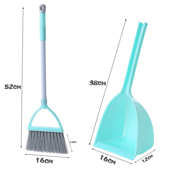 Pop Babies Children Mini Dust Pan and Broom Cleaning Set Housekeeping ...