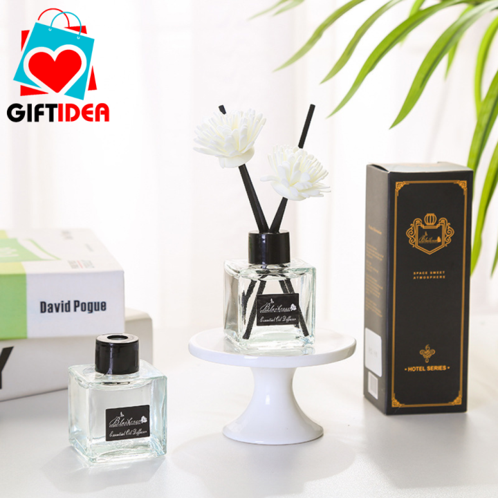 50ml Mini Glass Aroma Diffuser with Stick, Home Scent Oil Diffuser for ...