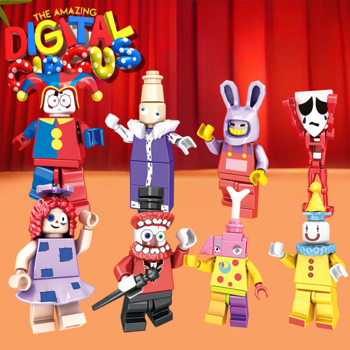 The Amazing Digital Circus Building Block Ornaments Cartoon Cute Toys ...