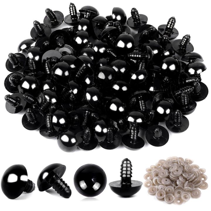 (GJAD) 100PCS Plastic Safety Crochet Eyes Bulk with 100PCS Washers for ...