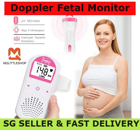 【SG SELLER】Doppler Fetal Monitor Baby Fetal Sound Heart Rate Detector ...