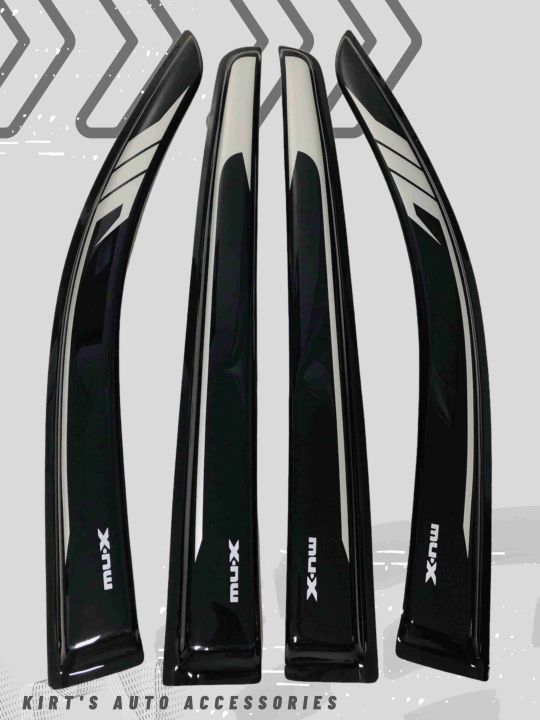 Isuzu MUX Mu-x 2014 2015 2016 2017 2018 2019 2020 2021 STRIP BS Black ...