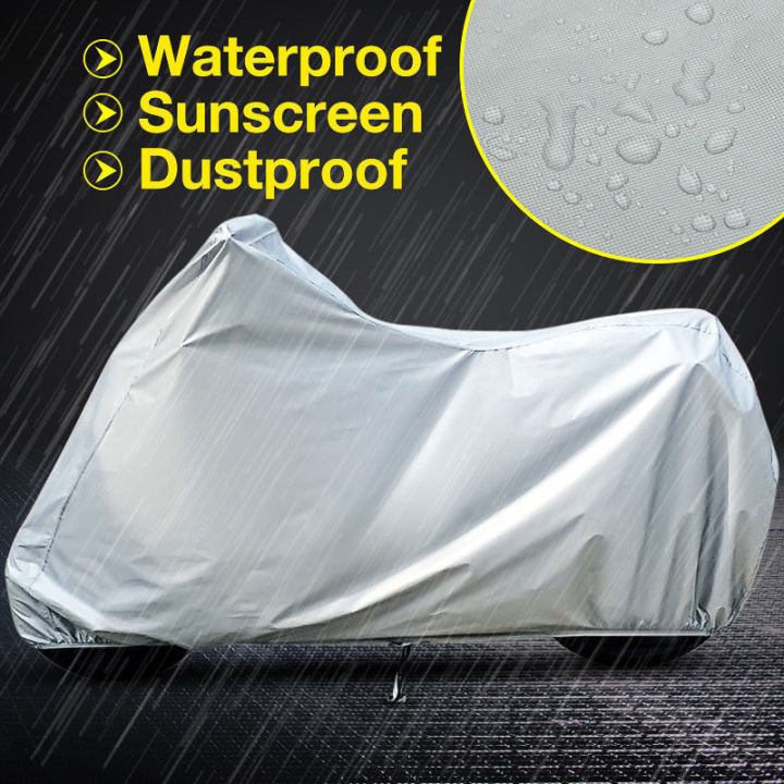 【Ready Stock】Motorcycle Cover Waterproof With UV Protection Motor Cover ...