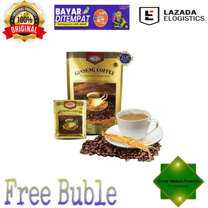 Minuman Kesehatan / Kopi CNI / Kopi Ginseng CNI / CNI Coffee Ginseng - Isi 20 Sachet | Lazada ...