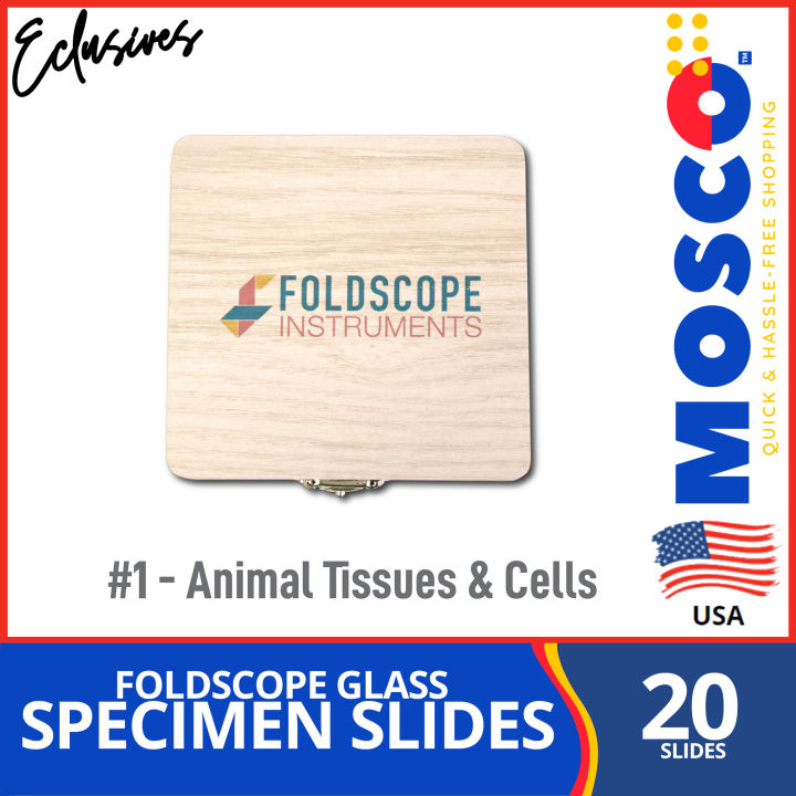 Foldscope™ Slide Box Set #1 - Animal Tissues & Cells | Specimen Slides ...