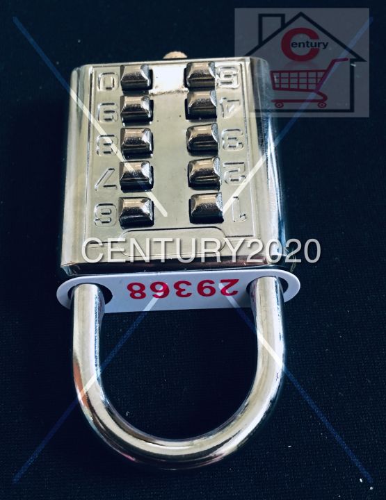 Combination Padlock 10 Push Numbers Button Combination Pad Lock CH-602 ...