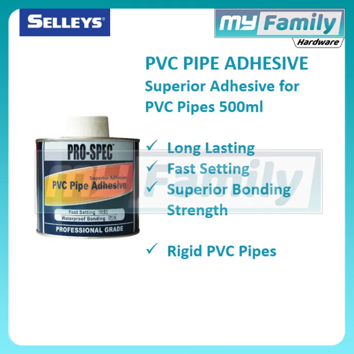 PRO-SPEC 500ml PVC Pipe Glue Adhesive UPVC Bond Solvent Cement | Lazada