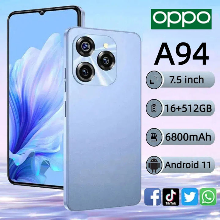 Smartphone OPP0 A94 7.5inch 16+512GB Android 5G cheap phone support 2 ...