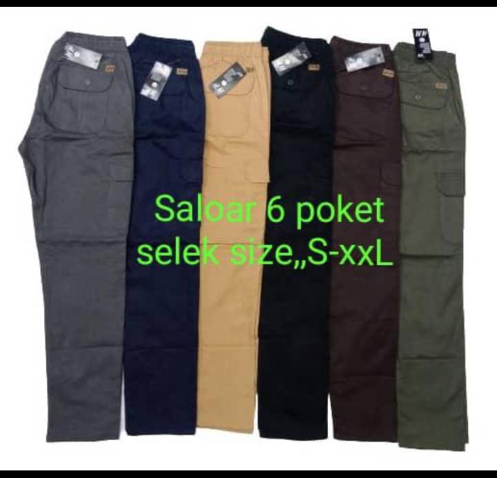 Seluar Jogger LONG PENT 6 pocket(S-XXL) Viral for Men / Women(H.M ...