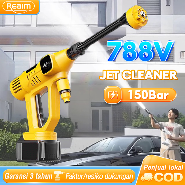 REAIM Alat Cuci Mobil 788V Jet Cleaner Alat steam cuci motor High ...
