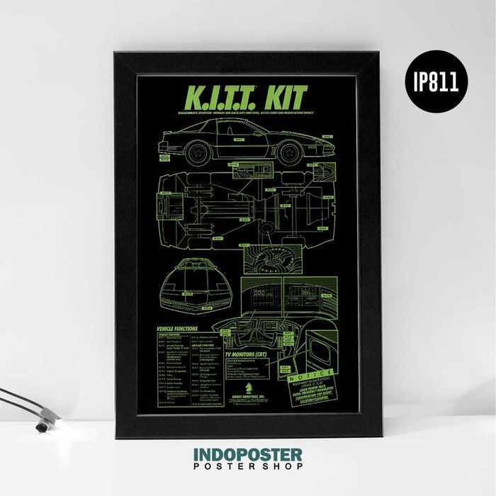 Poster Hiasan Dinding Film Jadul Knight Rider Kitt A4 30X20cm | Lazada ...
