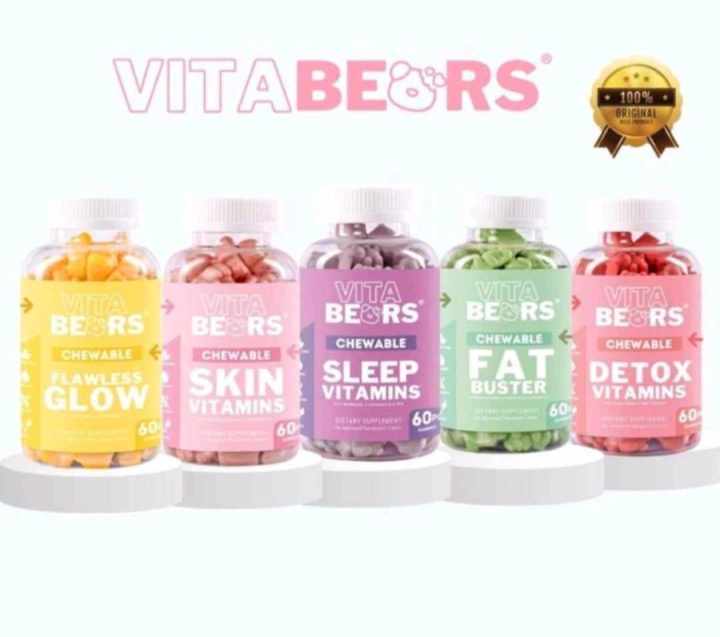 VITABEARS GUMMIES SKIN VITAMINS | DETOX VITAMINS | FAT BUSTER ...