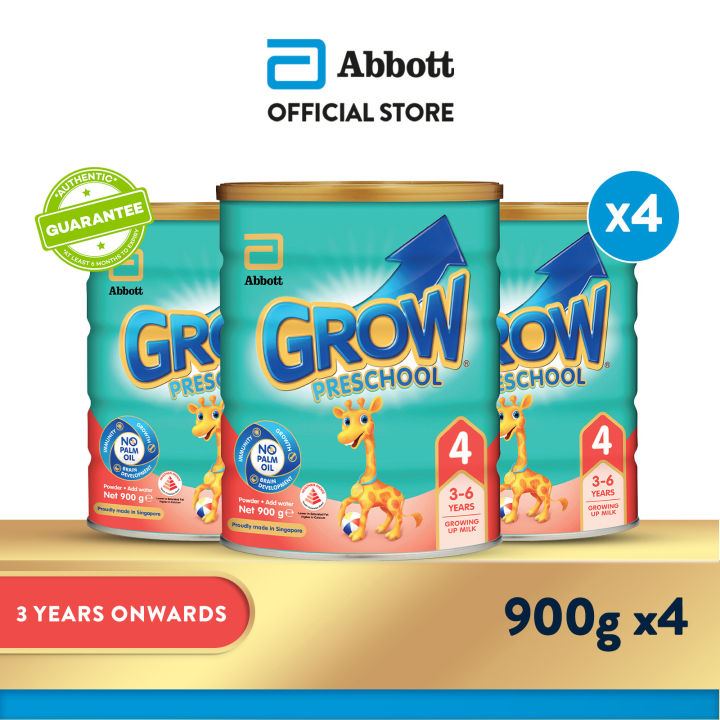 [Bundle of 4] GROW Growing Up Milk for Kids - Preschool Stage 4 (3 ...